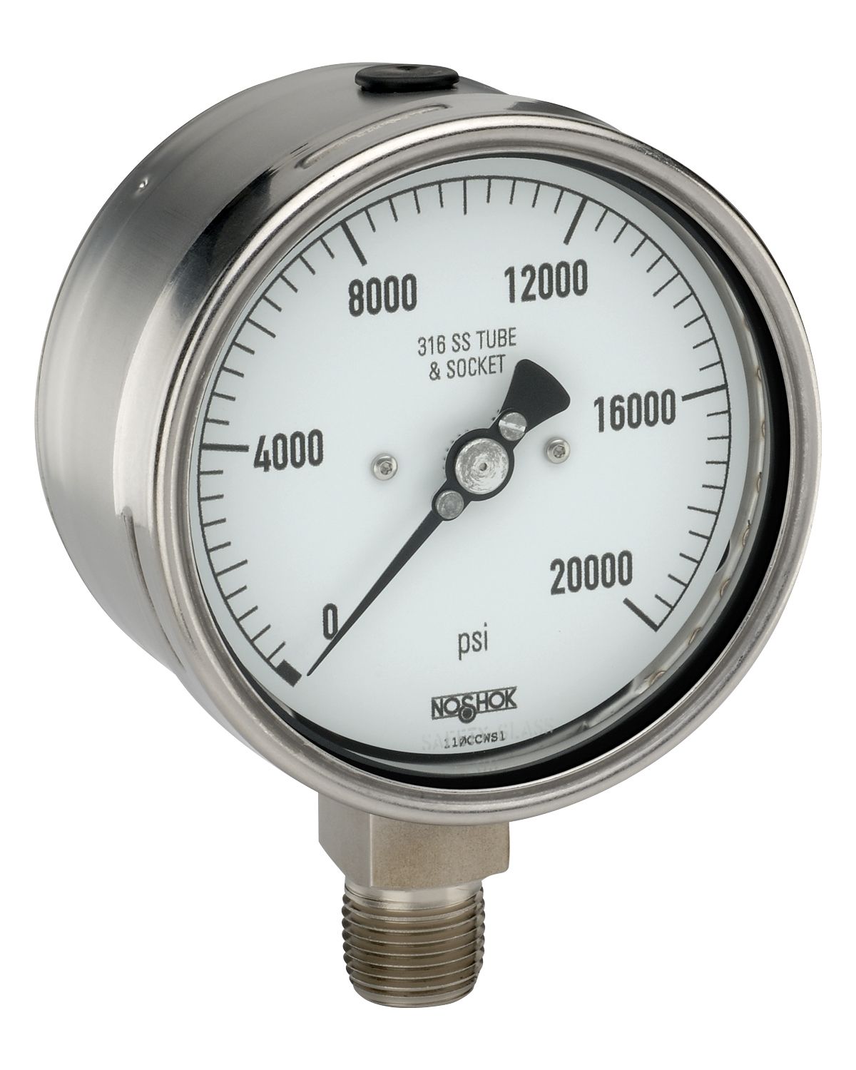 NOSHOK 40-502-40000-PSI-9/16-18- UNF 2B high pressure cone 4 inch ...